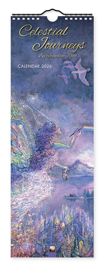 Celestial Journeys by Josephine Wall Slim Calendar 2026 (Art Calendar) – FairyPuzzled