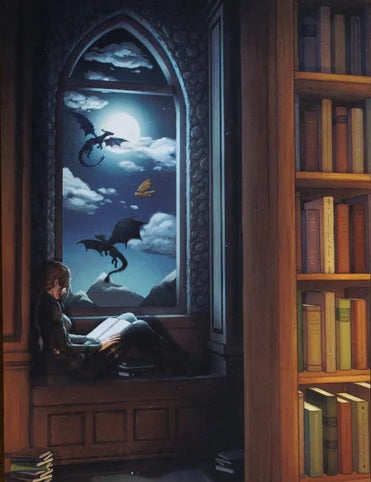 Night in the Archives Keepsake Puzzle | Fourth Wing, Art by Vess Arkwr ...