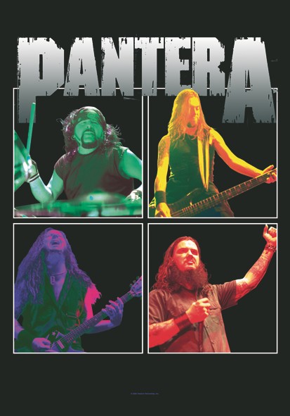 Pantera – Band Frames, Textile Poster – FairyPuzzled