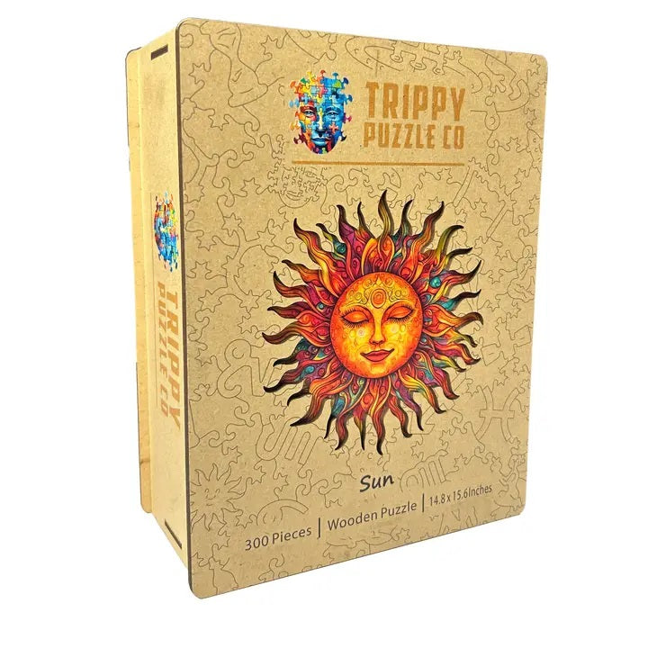 Sun Shaped Wood 300 Piece Puzzle – FairyPuzzled